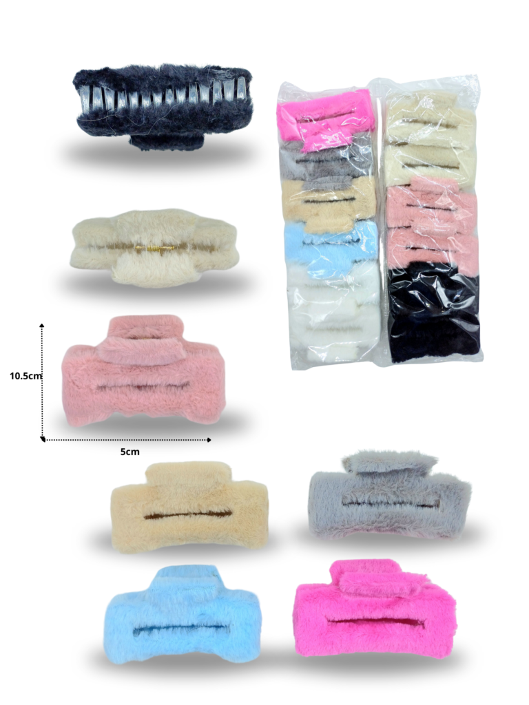 F – 021 pinza peluche cuadrada negra 9cm C/12 XH6170 – Kanko